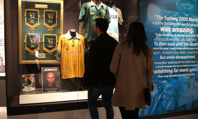 About us at the World Rugby Museum at Twickenham Stadium