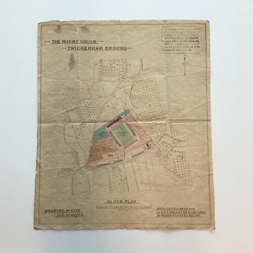 #FromTheVaults - Twickenham Stadium Site Plan
