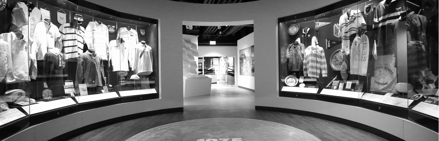 About us at the World Rugby Museum at Twickenham Stadium